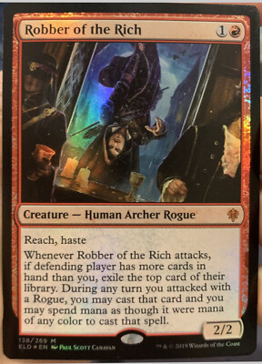 mtg magic Robber of the Rich FOIL ENGLISH Voleur de riches throne trone ...