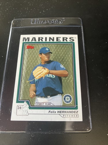 Felix Hernandez 2004 Topps Traded Rookie Card. Near Mint Or Better ...