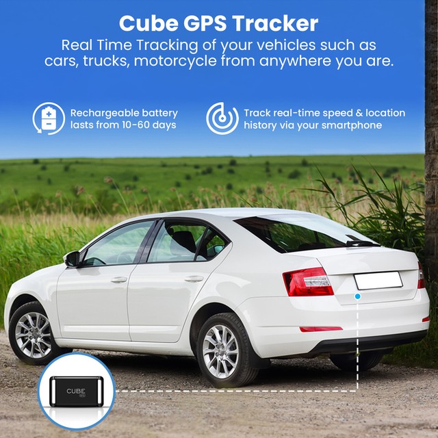 Cube GPS Tracker Real Time Tracking of Cars Dogs Pets Kids Motorcycles ...