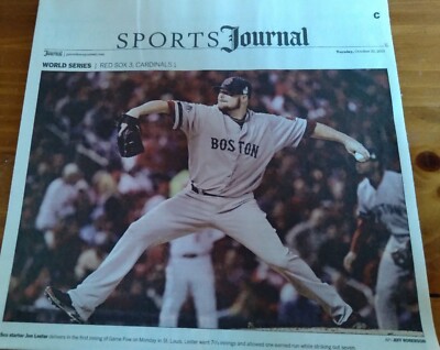 Jon Lester & David Ross - Boston Red Sox - Providence Journal - Oct. 29 ...