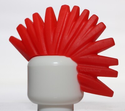 Lego Red Mohawk Minifig Hair Spiked | eBay