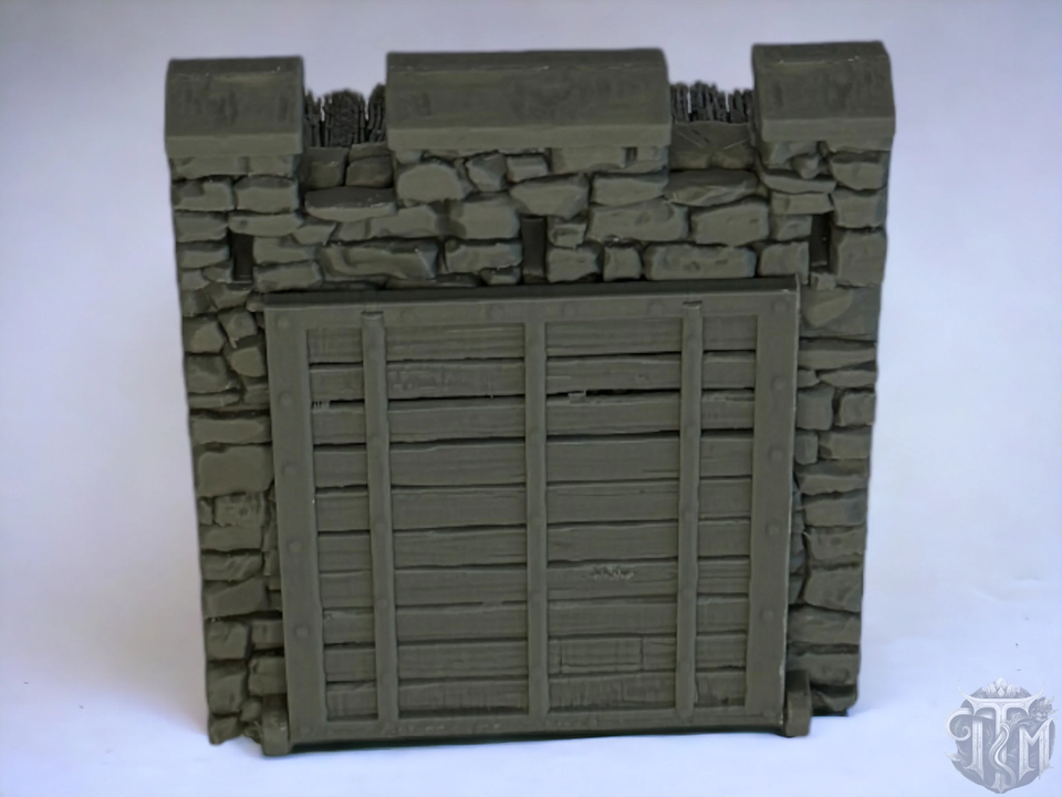 Medieval Stone Fort Walls, Terrain for DND, Tabletop Games, TTRPG ...
