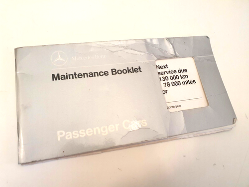 Mercedes W126 W201 W124 W140 R129 Service Book / Maintenance Booklet ...