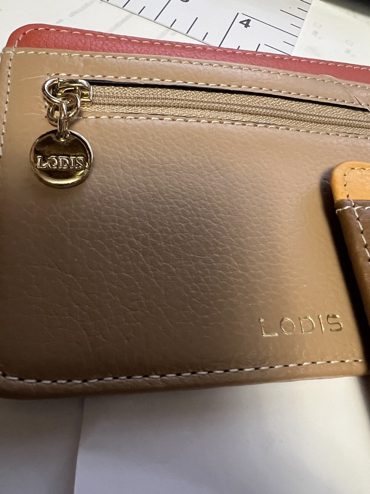 Lodis colorful RFID Protection Card Case Window ID Genuine Leather ...