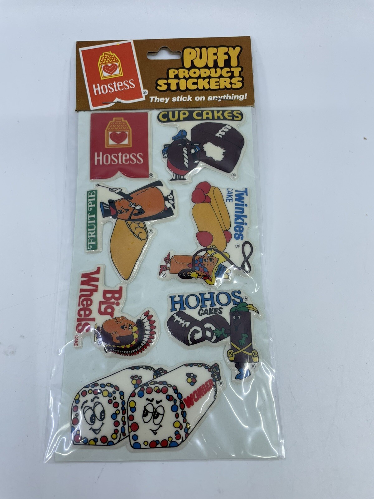 Vintage 1982 Hostess Puffy Stickers Twinkies Wonderbread Hohos Big ...