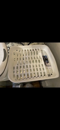 Addis Oblong Plastic Washing Up Dish Drainer Draining Plate Rack Linen ...