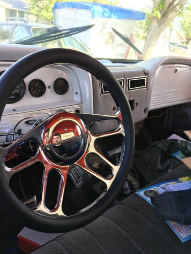 Summit Racing Steering Wheel Slot Billet Aluminum Black Grip Chrome ...