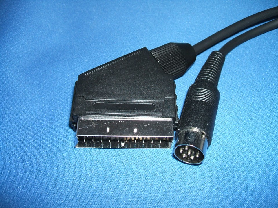 2m Monitor/TV Lead/Cable for Acorn BBC B Micro/bbc Master 6Pin DIN to ...