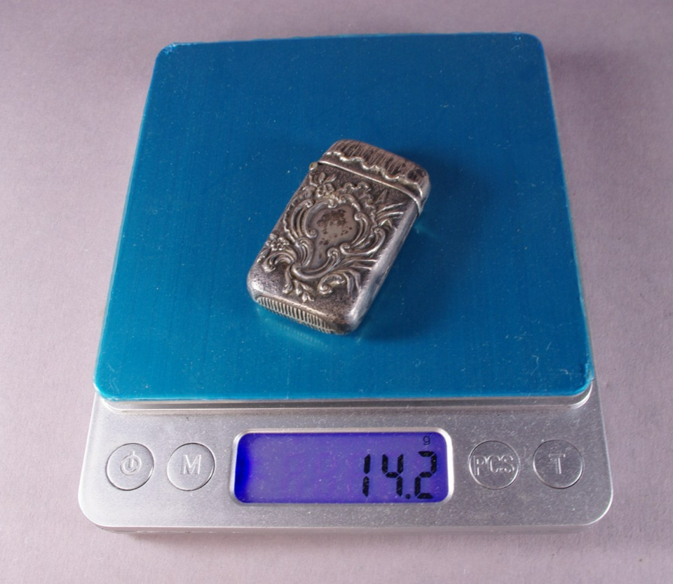 Antique Art Nouveau floral repousse match box (№#10) | eBay