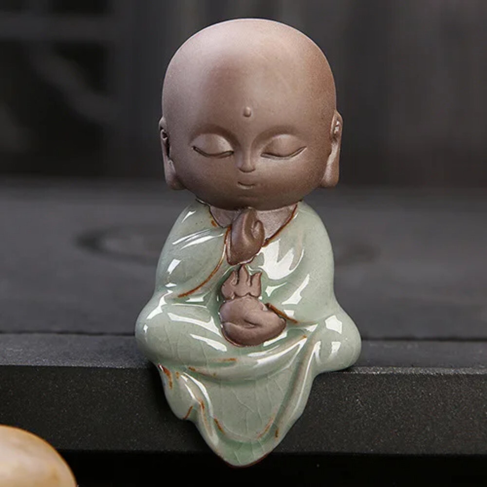 Creative Buddha Statues Buddhist Tathagata Cute Buddha Sands Ceramic ...