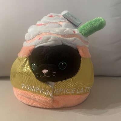 Squishable 2019 Justice Plush Agent Pixie Undercover Black Cat Pumpkin Latte | eBay