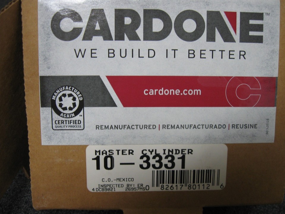 Cardone 10-3331 Brake Master Cylinder Reman | eBay