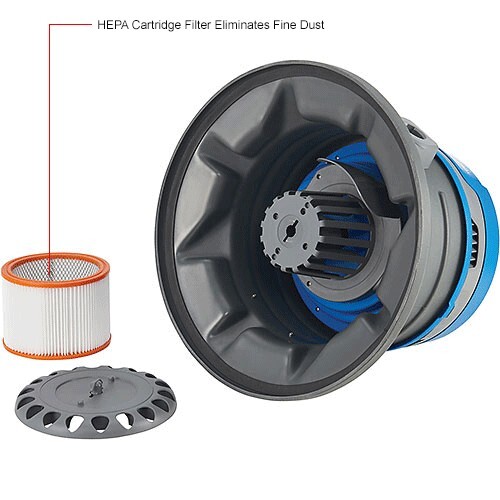 NEW! Drum Top HEPA Wet/Dry Vacuum, 55 Gallon Cap!! | eBay