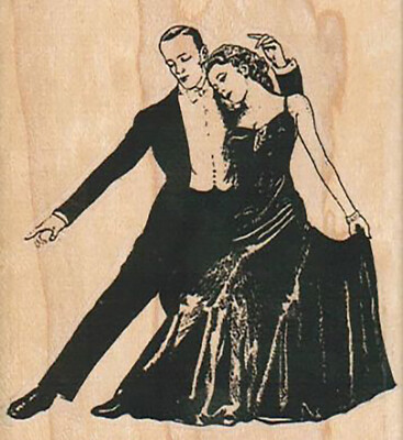Mounted Rubber Stamp, Graceful Dancers, Dancers, Ballroom Dancer ...
