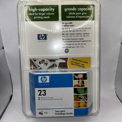 HP Tri-Color Ink Cartridge 23 Twin 2-pack New Sealed NOS JAN 2006 ...
