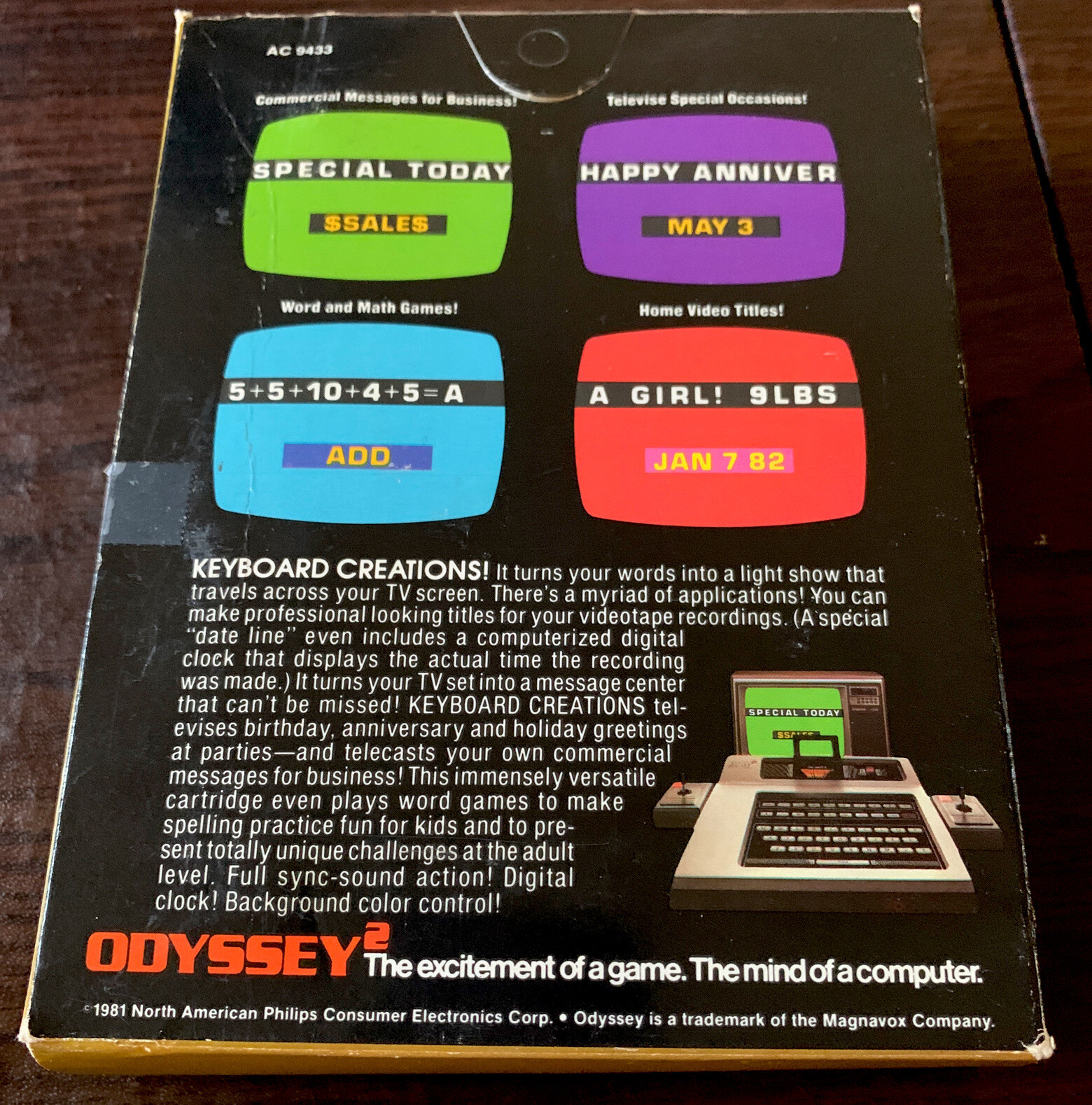 Magnavox Odyssey 2 Keyboard Creations CIB-Tested-In Nice Condition ...
