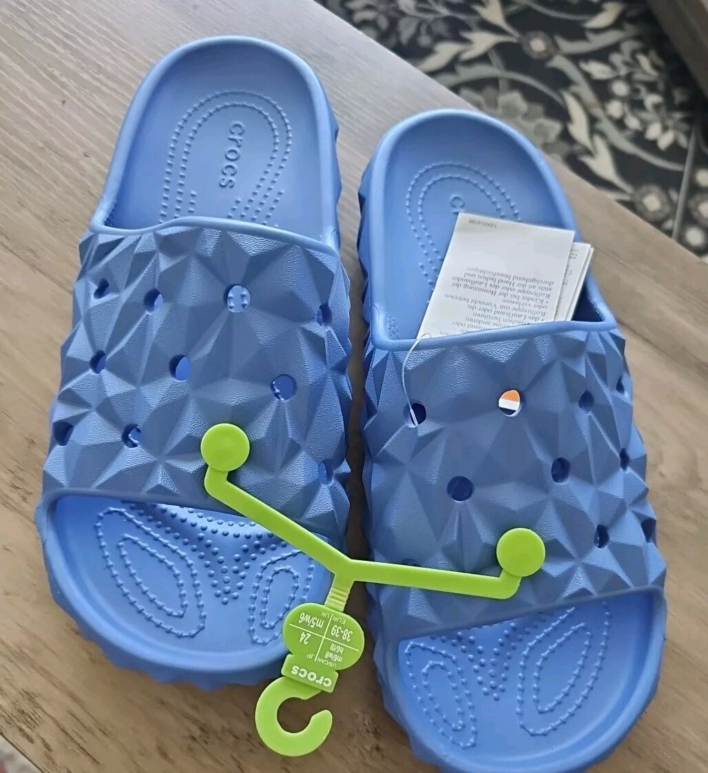 Crocs Geometric Slide V2 Periwinkle Mens 6 Womens 8 Slip On Sandals ...