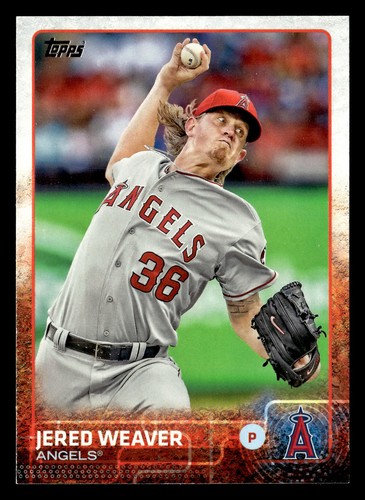 Jered Weaver 2015 Topps #213 Los Angeles Angels BASEBALL | eBay