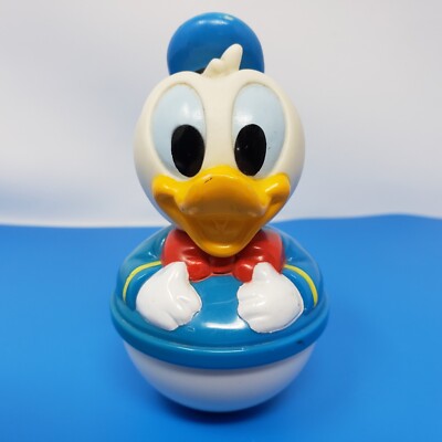 Disney Donald Duck Roly Poly Toy Figurine Vintage | eBay