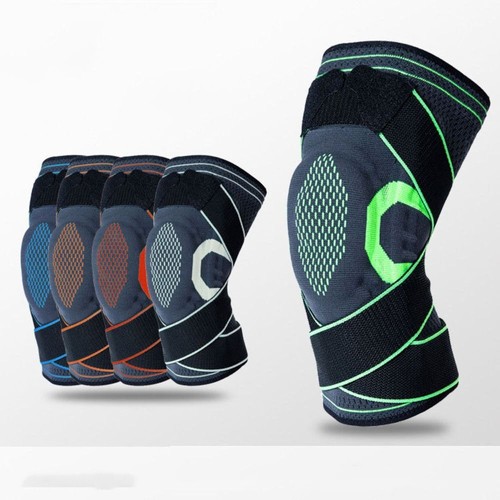 Nylon Polyester Knee Brace Green Blue Red Knee Bandage Strap Unisex | eBay