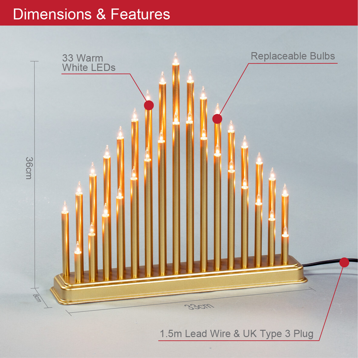The Christmas Workshop Candle Bridges / Various Styles | eBay