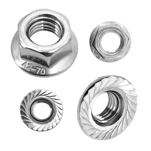 10 M3 lock nuts flange nuts stainless steel A2-50 DIN 6923 SW6 nut | eBay