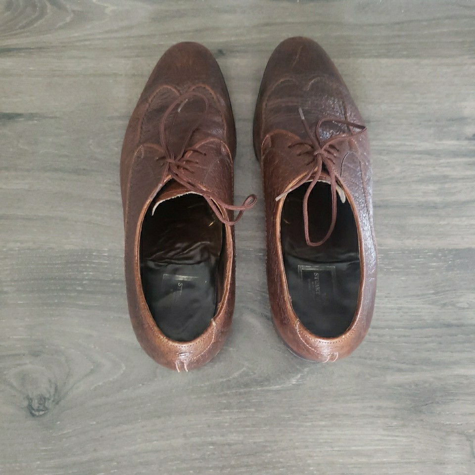 Stuart Mcguire Shoes Shark Skin Brown Dress Size 9 Made In England 297 ...