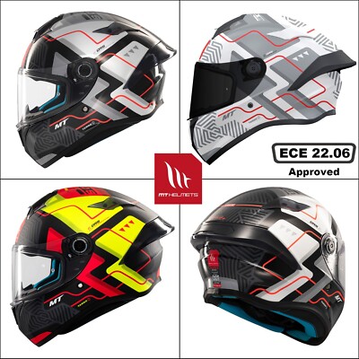 MT Targo S Brik ECE-22.06 Full Face Sports Motorcycle Motorbike Touring ...