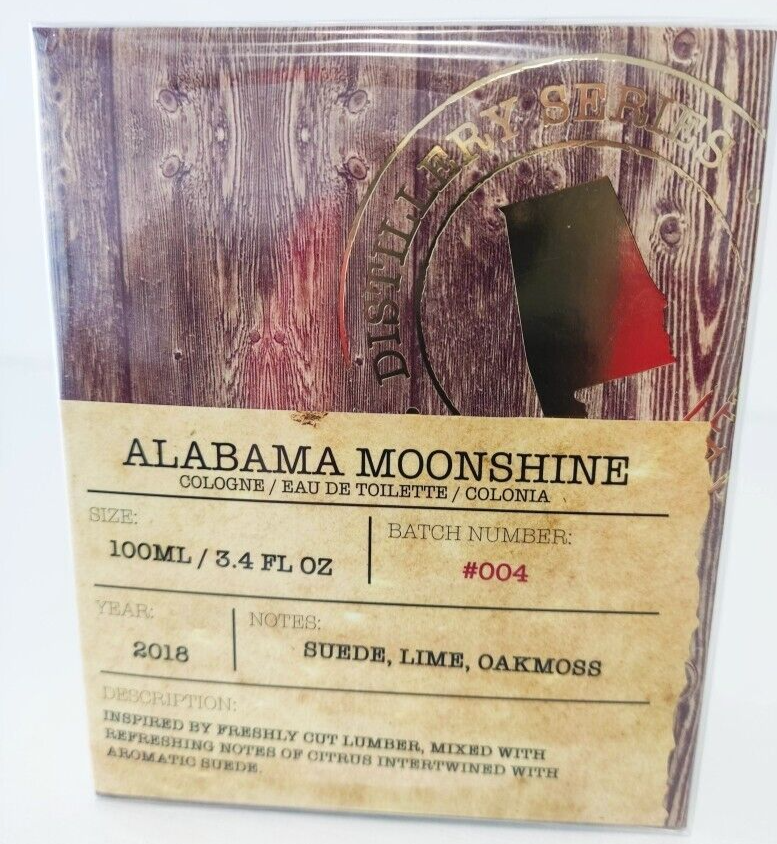NEW Sealed Alabama Moonshine Men's Cologne 100ml / 3.4oz Distillery ...