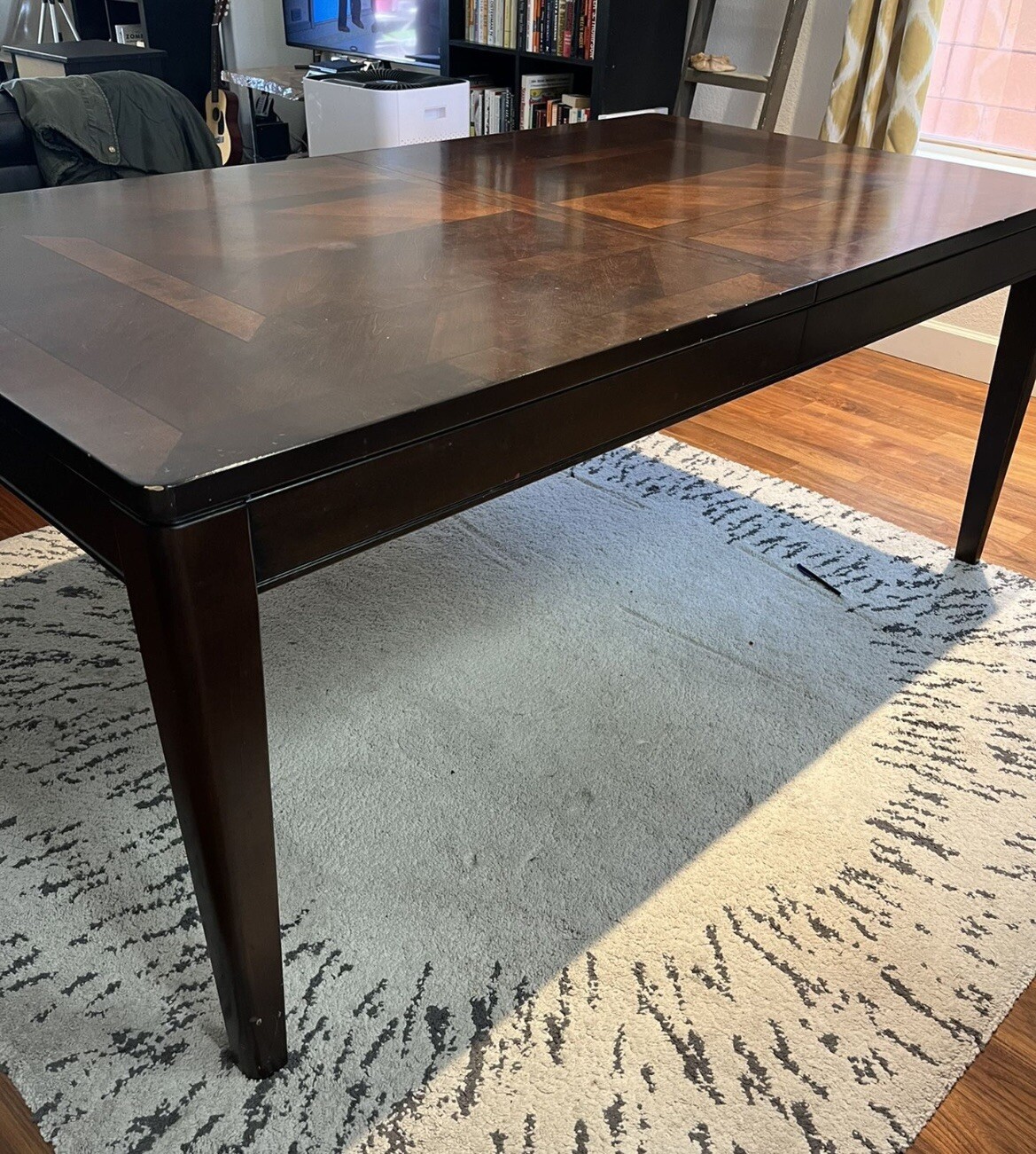 Home Meridian Dining Table Rectangle Solid Wood 40x72 PICKUP ONLY Seats ...