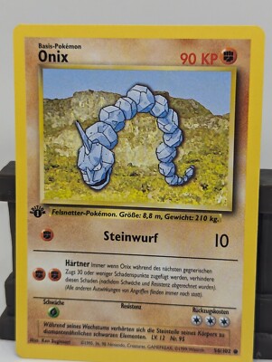 Onix Pokemon German Base Set 1st Edition (ONIX) #56 NM | eBay