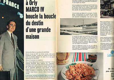 PUBLICITE ADVERTISING 124 1960 BUITONI raviolis USINE MARCO AIR-FRANCE ...