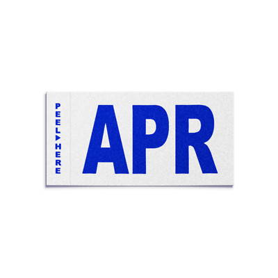 APRIL - California License Plate YOM Month Sticker - CA DMV ...