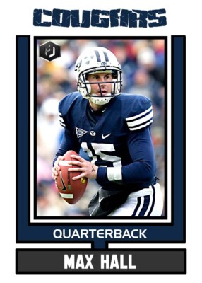 ACEO MAX HALL BYU COUGARS CUSTOM HAND MADE ART CARD | eBay