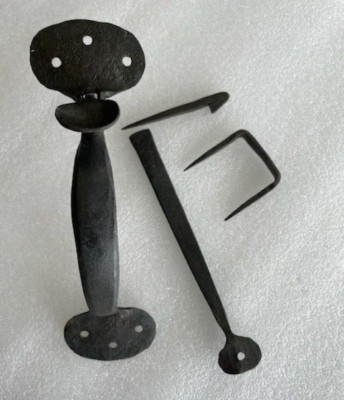 18th Century REPRODUCTION 7" Bean Latch Set Hand Wrought Iron Door ...