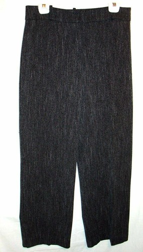 MARCO NY 12 black gray flecks unlined pants 30" inseam poly/rayon ...