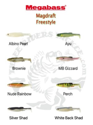 Megabass 6" Magdraft Freestyle Soft Plastic Swimbaits - Choose Color | eBay