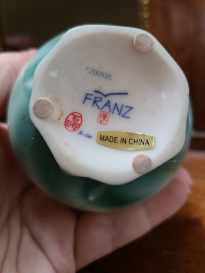 Franz Fine Porcelain Goldfish Koi 7" Artistic Bud Vase | eBay