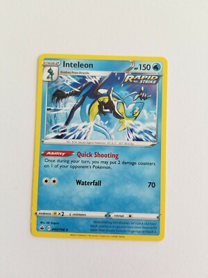 INTELEON 043/198 Chilling Reign Non-Holo Rare Pokémon Card Near Mint | eBay