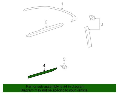 Genuine Lexus Lower Molding 75075-33151-E1 for sale online | eBay