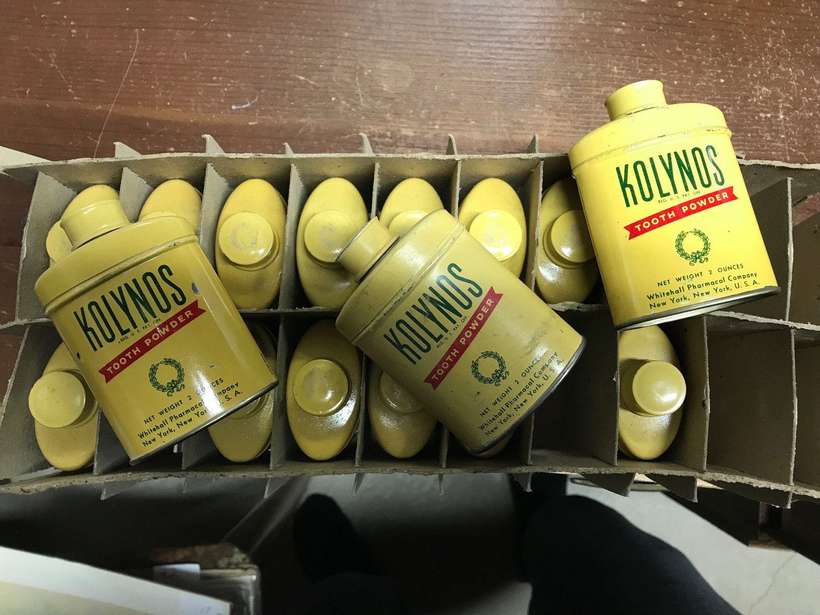 WWII Kolynos Tooth Powder Tin Full of Product Re-Enactment Item ...
