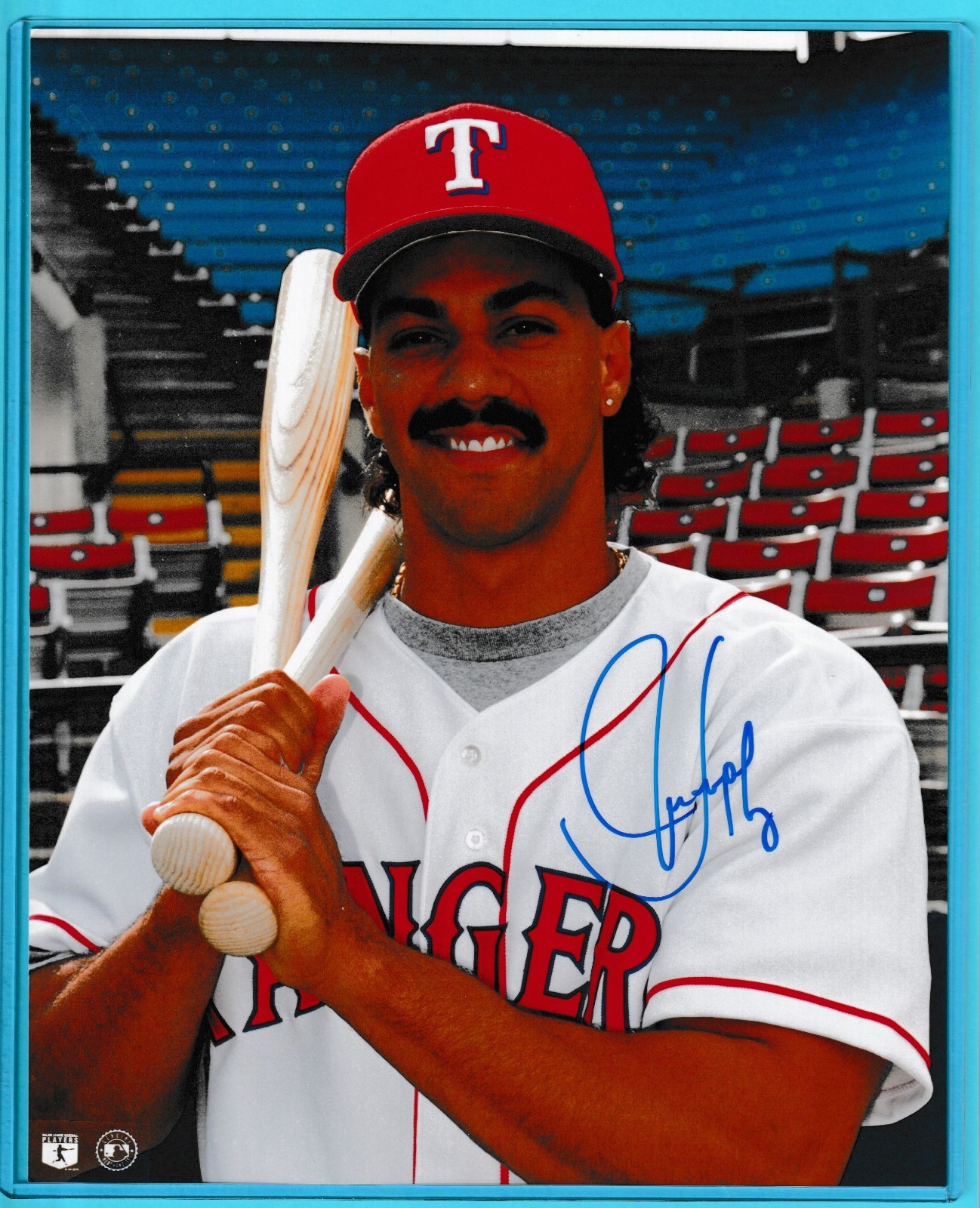 Juan Gonzalez Autographed 8x10 Auto Texas Rangers w/ 8x10 toploader ...