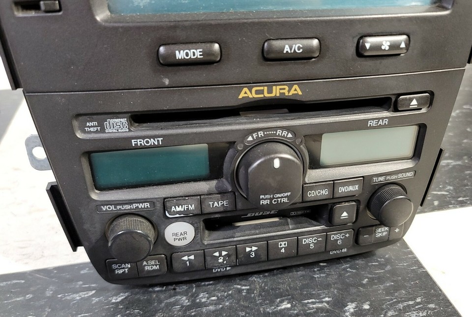 03_06 ACURA MDX FRONT MAP NAVIGATION SCREEN MONITOR CASSETTE RADIO ...