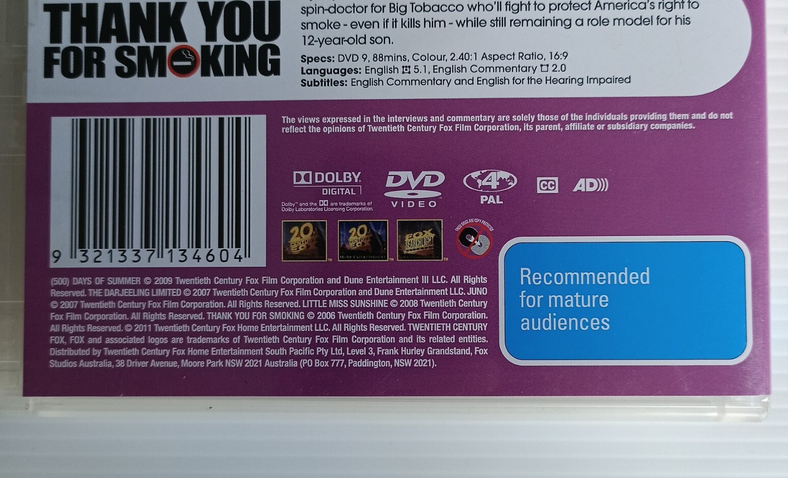 500 Days of Summer Darjeeling Ltd Juno Little Miss Sunshine Thank ...