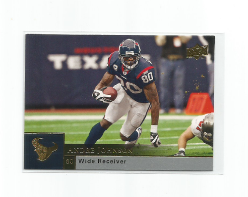 ANDRE JOHNSON (Houston Texans) 2009 UPPER DECK CARD #79 | eBay