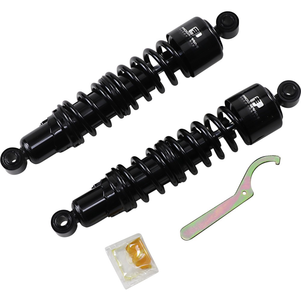 Progressive 412 Series Motorcycle Black 13.5" Rear Shocks (412-4083B ...