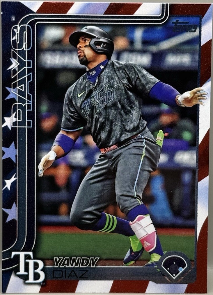 2025 Topps Series 2 - Yandy Diaz #402 Independence Day /76 for sale ...