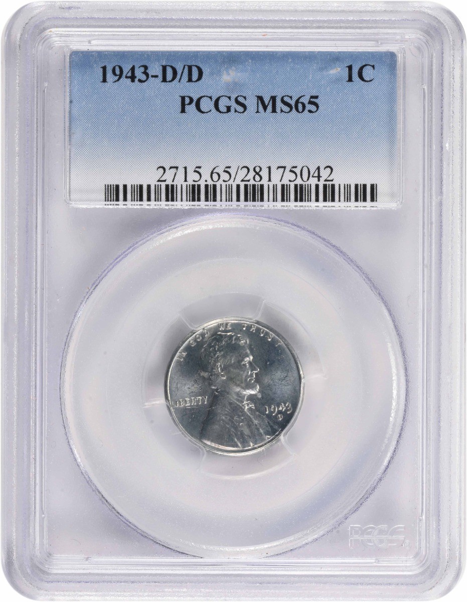 1943-D/D Steel Lincoln Cent MS65 PCGS | eBay