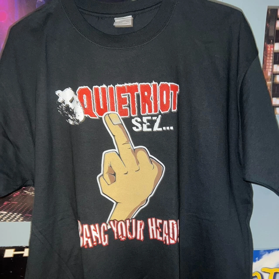 Vintage 2003 Quiet Riot Shirt band black color reprint unisex shirt | eBay