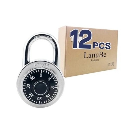 Lock Standard Dial Combination Lock, 2 in. Wide, with Different ...